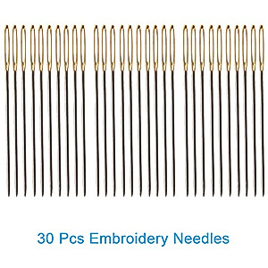 Botober 100 skeins Professional Rainbow Color Embroidery Floss with 30 pcs Needles and I pcs Threader, Embroidery Thread Kits for Cross Stitch, Bracelet Friendship and Craft Floss