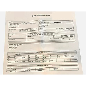 12 Ga Solid Bare Copper Round Wire 50 Ft. Coil (Dead Soft) 99.9% Pure