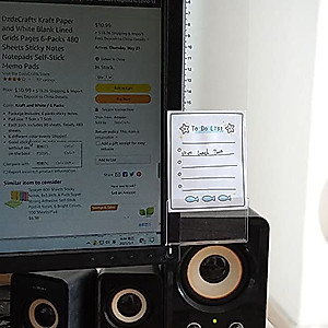 DzdzCrafts Cat Weekly Daily Monthly Planner Check List 6-Packs 180 Sheets 3.4" x 5.2" Sticky Notes Notepads Self-Stick Memo Pads