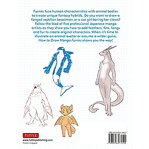 How to Draw Manga Furries: The Complete Guide to Anthropomorphic Fantasy Characters (750 illustrations)