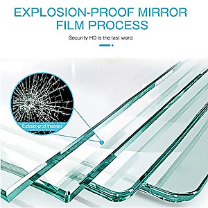 MIRUO Full Length Mirror Decor Wall Mounted / Floor Mirror Dressing Mirror Make Up Mirror Bathroom/Bedroom/Living /Dining Room/Entry, Black, 47" x 22"