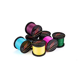 Dorisea Extreme Braid 100% Pe Black Braided Fishing Line 109Yards-2187Yards 6-550Lb Test Fishing Wire Fishing String Incredible Superline Zero Stretch (100m/109Yards 100lb/0.55mm)