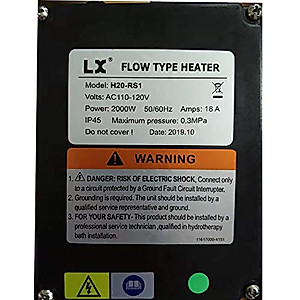 UCEDER Hot Tub LX H20-Rs1 Thermostat 110V 2kw with Adjustable Temperature Thermostat for Some hot tubs,Underground Small Pool &Bathtub（Suggest Connect 20A Adapter or Breaker