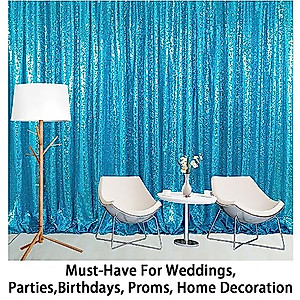 Wedding Backdrop Curtains 4x10ft Turquoise Sequin Backdrop Sequin Curtains Party Backdrop Photography Backdrop Christmas Backdrop Curtains Birthday Background