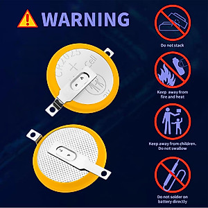 YXZHENG 10PCS 3V CR2025 Save Game Batteries Tabs with 3.8mm, 4.5mm and Y Security Screw Bits 3 Tools for Game boy Color Pokemon Blue, Red, Gold, Silver, and Crystal Save Batteries Battery (10XCR2025)