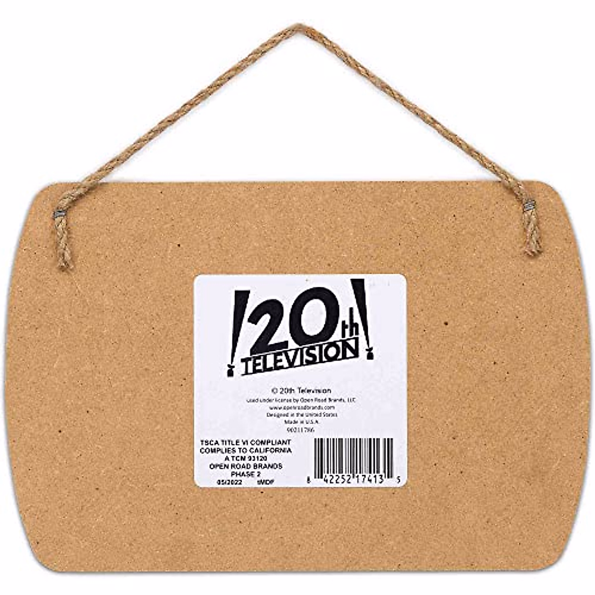 Open Road Brands Bob's Burgers Grand Re-Re-Reopening Hanging Wood Wall Decor - Funny Bob's Burgers Sign for Bedroom or Movie Room