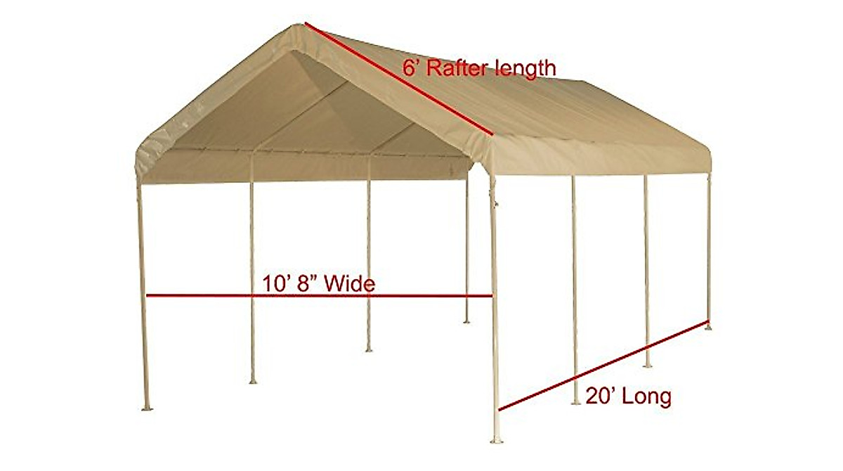 Costco Heavy Duty Roof Cover Replacement for 10'x20' Carport