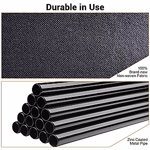 Yescom Black 5-Tier Shoe Rack Storage Organizer 25 Pair for Entryway,Hallway,Closet