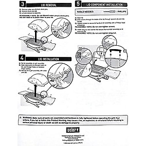 Weber 60059 Lid Handle Q 1000/1200/2000/2200 Grills Model Years 2014 and Newer.