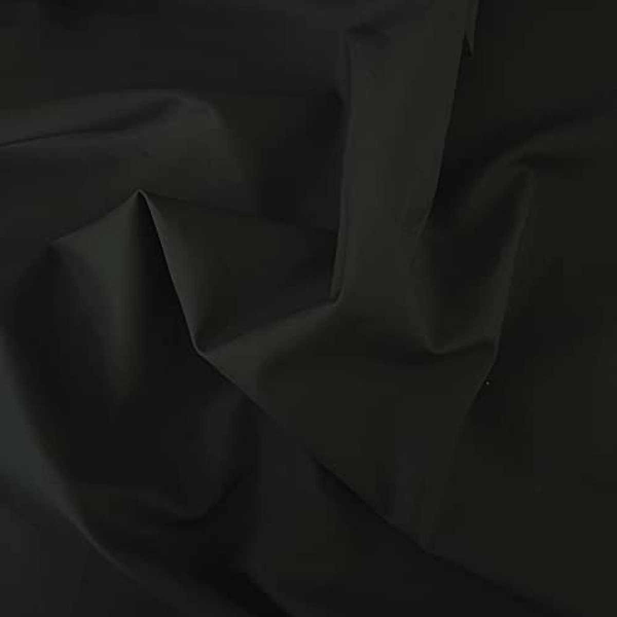Generic Solid Black Cotton Fabric by The Yard Sewing Quilting Combed Cotton Broadcloth 5 Yard