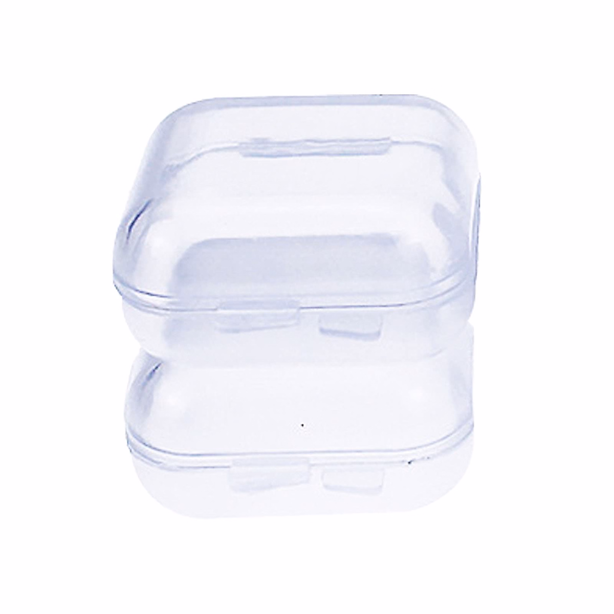 DETHUA 10 Pieces Portable Mini Rectangular Boxes, Small Plastic Clear Storage Cases, Containers Storage Organizer for Beads Earplugs Pills Jewelry Supplies