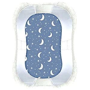 Cambria Baby 100% Organic Cotton Jersey Fitted Bassinet Sheets for Boy. 3 Pk Adapts to Oval, Hourglass & Rectangle Shaped Bassinet Pads. Fits Halo, Snoo, Graco, and Most other Standard Size Bassinets.