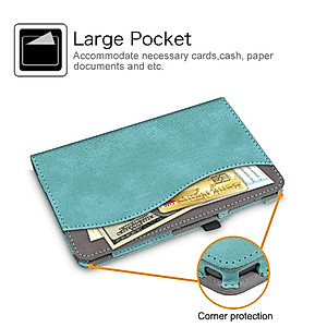 Fintie Case for Samsung Galaxy Tab A 10.1 (2016 NO S Pen Version), [Corner Protection] Multi-Angle Viewing Stand Cover with Pocket Auto Sleep/Wake for Tab A 10.1 (SM-T580/T585/T587), Turquoise