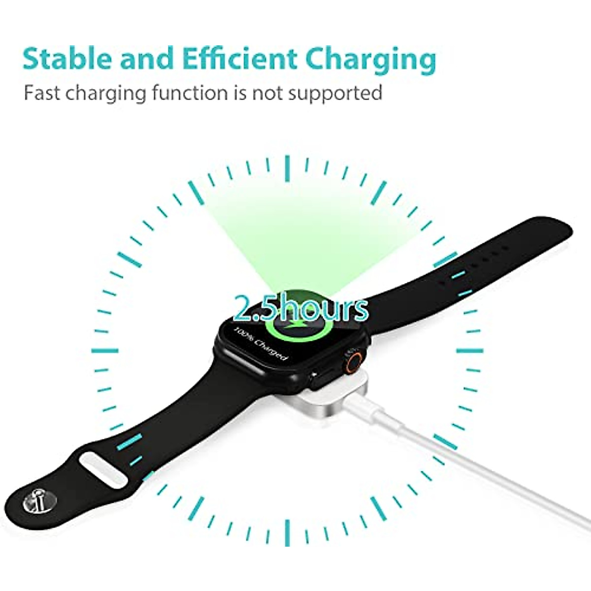 [2023 Upgraded Zinc Alloy] Mixfly Compact Portable Travel Watch Charger for Apple Watch, Compatible with All Apple Watch Series 8 7 6 5 4 3 2 1 SE