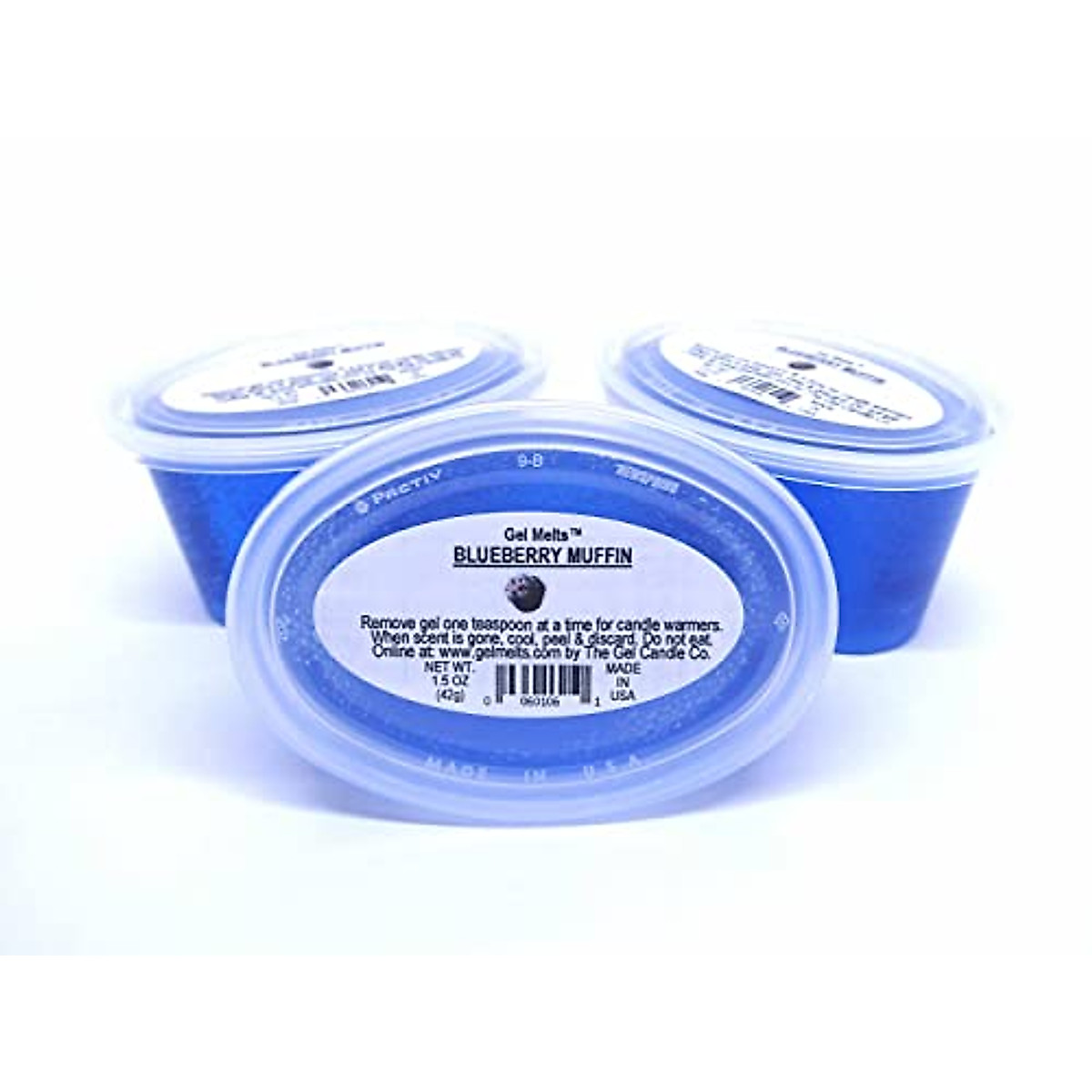 3 Pack BLUEBERRY MUFFIN Gel Melts for Warmers and Burners PEEL, MELT and ENJOY