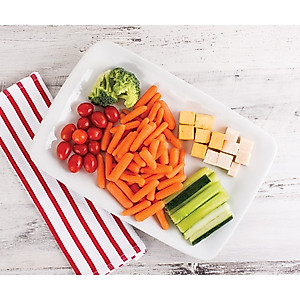 HIC Harold Import Co. HIC Kitchen Rectangular Platter, 14-Inch, White