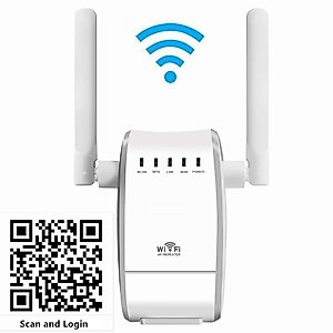 DHMXDC Wireless-N 300Mbps WiFi Range Extender Wireless Router/Repeater/AP/WPS Mini Dual External Antennas Wireless Booster Signal Wireless Access Point