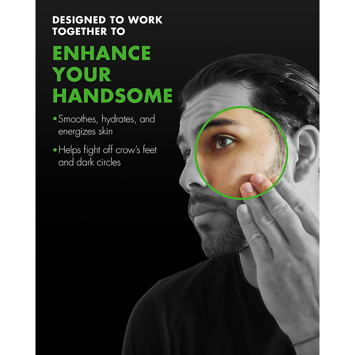 Tiege Hanley Mens Skin Care Set, Advanced Skin Care Routine for Men (System Level 2) - Face Wash Kit for Fines Lines - Men's Skincare Set Includes Face Wash, Facial Scrub, Moisturizer, & Eye Cream