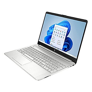 HP 15.6" FHD IPS Touchscreen Laptop, 11th Gen Intel Core i7-1165G7 Processor, 12GB DDR4 RAM, 256GB SSD, Intel Iris Xe Graphics, 720p HD Webcam, Windows 11, Silver, 32GB Hotface USB Card