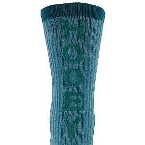 HOOey Athletic Boot Socks Western-Inspired Boot Socks for Men | Teal/Gray | Medium | 2-Pack