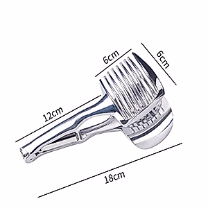 Kitchen Gadgets Handy Stainless Steel Onion Holder Potato Tomato Slicer Vegetable Fruit Cutter Safety Cooking Tools Accessories