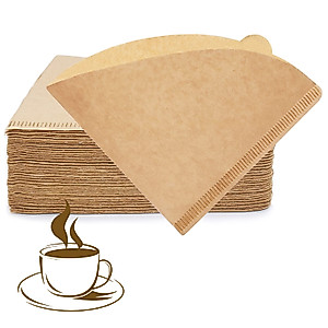 YQL Coffee Filter Paper,Size02 200 Count Natural Unbleached Disposable Coffee Filters Paper Fit for Drip Coffee Dripper