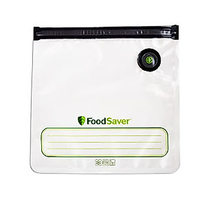 FoodSaver® Reusable Gallon Vacuum Zipper Bags, for Use with FoodSaver Handheld Vacuum Sealers, 8 Count