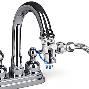 DOITOOL 2PCS Sink Faucet Diverter Valve With Aerator and Male Threaded Adapter,Faucet Adapter for Washing Machine Hose Attachment, Faucet Connector for Water Diversion