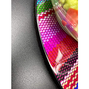 HASTA LA RAIZ | Mexican Handmade Cheese Board covered with resin. Ideal for Charcuterie Platter & Serving Tray. Model: Huichol Star.