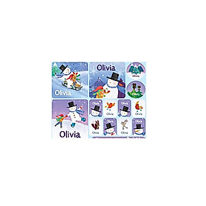 Personalized Stickers for Kids, Snowman - I See Me!