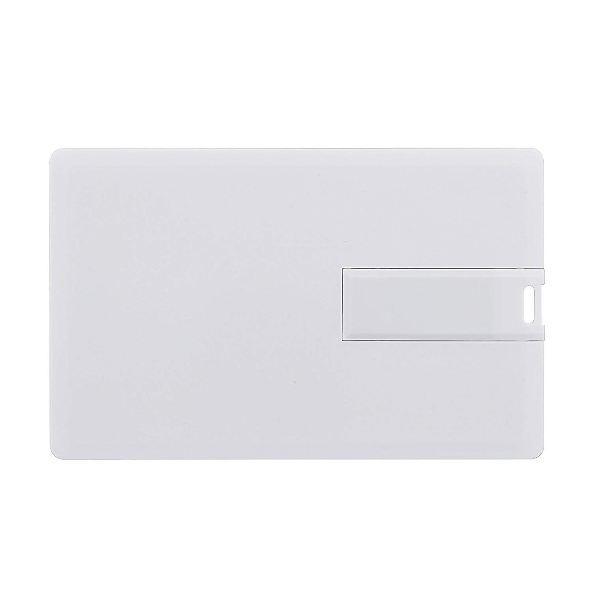 Custom Logo USB Flash Drives Credit Card Bank Card Shape Logo Personalized Flash Drive Thumb Drive Memory Stick Key Credit USB Drive - Bulk Flash Drives, White Card(16 GB, 50 Pieces)