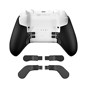 Metal Replacement Thumbsticks for Xbox Elite Controller Series 2 Core,Component Pack Includes 4 Swap Magnetic Joysticks,4 Paddles,1 Standard D-Pads, Accessories Parts for Xbox One Elite 2(Black)
