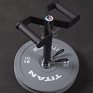 Titan Fitness Adjustable Olympic Plate Loaded T-Bell Core Unit, Rated 500-LB, Full Body Workout