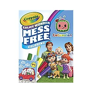 Crayola Color Wonder Cocomelon Coloring Pages & Markers, Mess Free Coloring, Gift for Kids, Age 3, 4, 5, 6