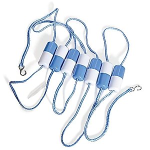 Milliard Preassembled Pool Rope -Adjustable Length- 16-20ft Floating Cordon Pool Safety Divider with Floats, Hooks and FID