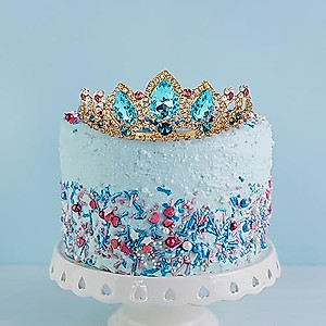 Vinjewelry Princess Crown Halloween Cosplay Hair Accessories Girls Tiara Bridal Wedding Crystal Hair Band Tiara Pageant Tiara Birthday Gifts