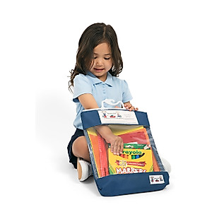 Seat Sack 00080 Read-N-Go Book Bag, 11-1/2" x 14-1/2" Size, Blue
