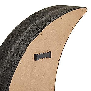 Farmlyn Creek 2 Pack Wooden Moon Shelf, Rustic Wall Home Decor, Crystal Holder for Stones Display and Essential Oils (10 x 10 x 2 in)