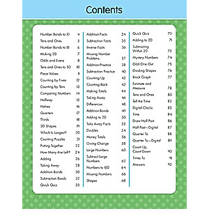 Second Grade Math Workbook Ages 7 to 8: 75+ Activities Addition & Subtraction, Math Facts, Word Problems, Comparing Numbers, Counting Money, Telling ... Shapes, Measurement & More (Common Core)