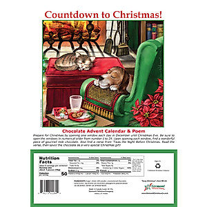 Vermont Christmas Company Cozy Christmas Chocolate Advent Calendar (Countdown to Christmas)