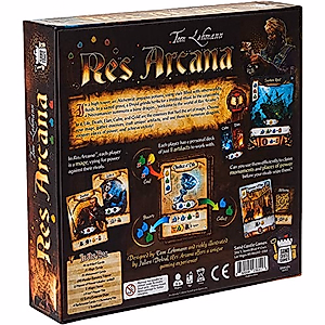 Res Arcana Board Game - The Enchanting World of Mages and Magic! Fantasy Adventure Game, Strategy Game for Kids & Adults, Ages 14+, 2-4 Players, 30-60 Min Playtime, Made by Sand Castle Games