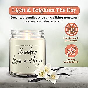 1OAK Vanilla Scented Candles Gifts for Women - Get Well Soon Gifts for Women - Sympathy Gift - Thinking of You Gift - Condolence Gift - Encouragement Gifts for Women - Cheer up Gifts for Women