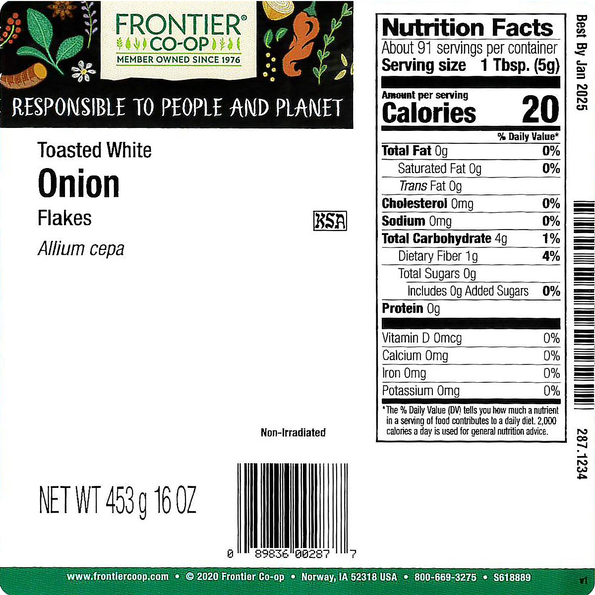 Frontier Co-op Grilling Rub, Steak and Chop, Certified Organic, Kosher | 1 lb. Bulk Bag