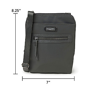 Baggallini womens Brooke Crossbody, Grey, One Size US
