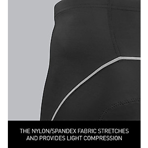 AERO|TECH|DESIGNS | Big Men's Clydesdale Padded Bike Shorts | 1X-Large | Charcoal