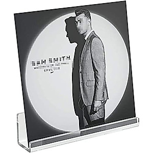 esowemsn 2 Sets of Clear Acrylic Shelves Wall Mounted Floating Display Shelves with Screws Clear Invisible Bookshelves Best for Record Storage,Picture Display,Magazine,Book,Files Organizer