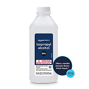 Amazon Basics 99% Isopropyl Alcohol First Aid For Technical Use,16 Fluid Ounces, 1-Pack (Previously Solimo)