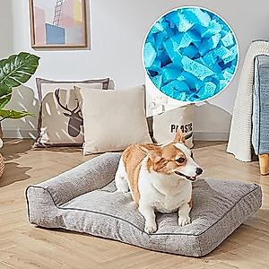 RAINBEAN 5lbs Bean Bag Filler, Shredded Memory Foam Filling for Bean Bag Chair, Dog Beds, Cushions Pillows, Added Gel Particles