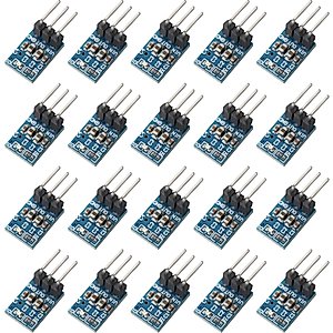 20 Pieces 3 Pins AMS1117-3.3 DC 4.75V-12V to 3.3V Voltage Regulator Down Power Supply Buck 800mA Module