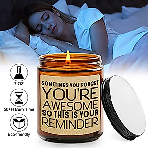 Scented Candles, Birthday Gifts for Women, Friends, Inspirational Lavender Candles Decorations, Mother's Day Thank You Gifts, Gifts for her, Birthday Relaxing Gifts for Mom, Dad, Coworker, BFF, Sister